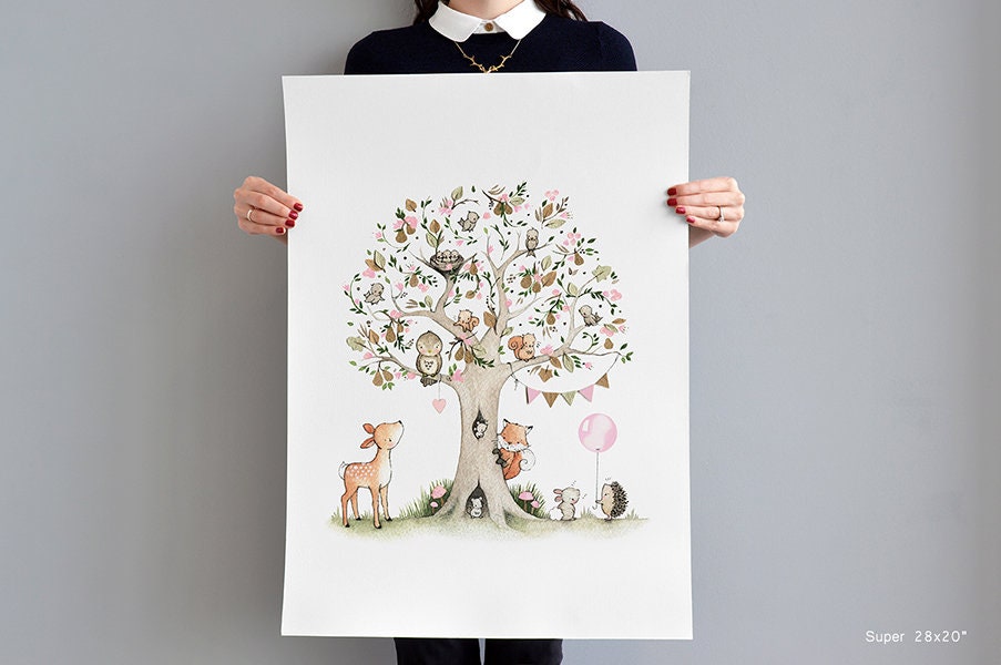 Extra Large Kids Print, UNFRAMED Big Childrens Poster, Children's Pear ...