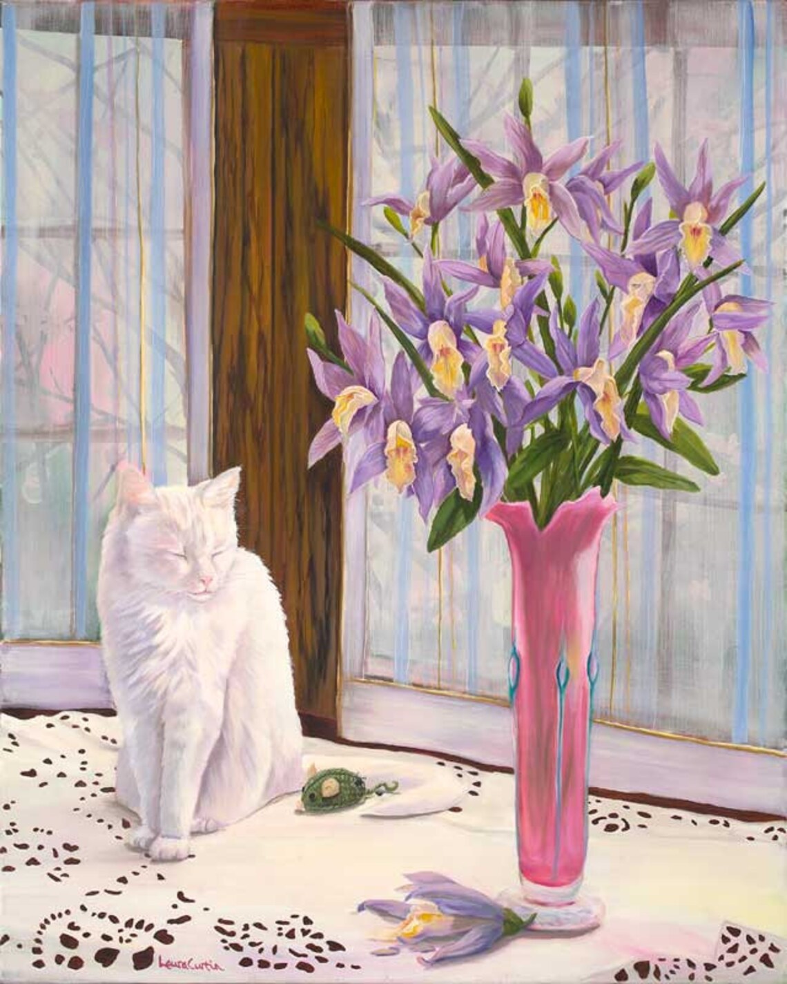 12" X 18" Print Of: Sapphire the Cat - Etsy