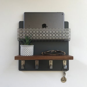 SALE!!! Mid Century Modern Entryway Organizer, Command Center, Magazine ...