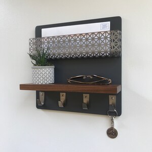 SALE!!! Mid Century Modern Entryway Organizer, Command Center, Magazine ...