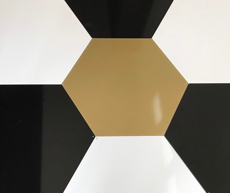 HIVE flat hexagon magnetic dry erase board entry organization | Etsy