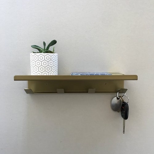 Entryway Organizer Modern Coat Rack Mid Century Key Rack Hall | Etsy