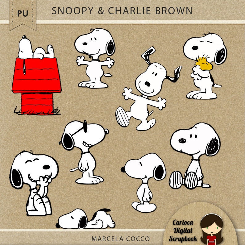 Snoopy & Charlie Brown Scrapbook Kit | Etsy