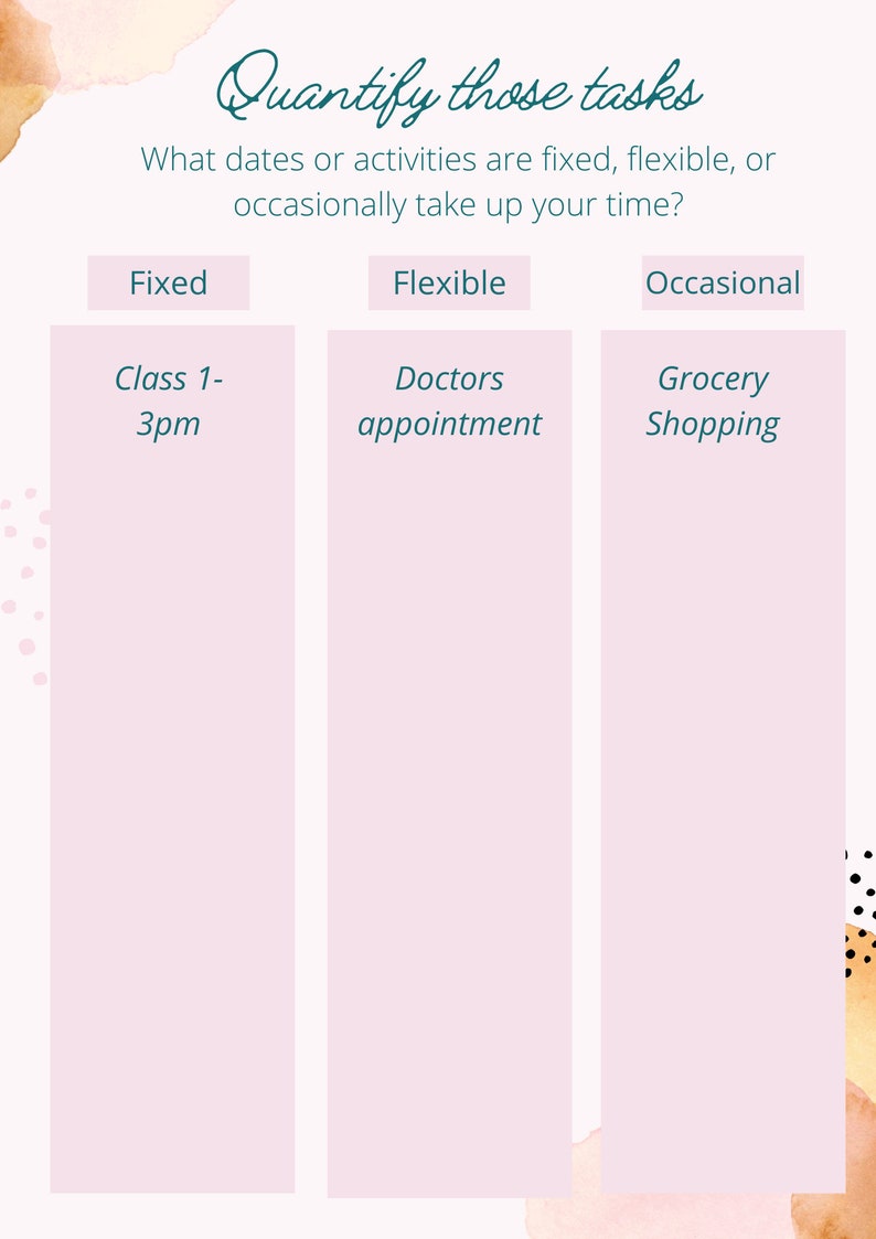 6 Pages of Executive Function Worksheet ADHD Time Management - Etsy