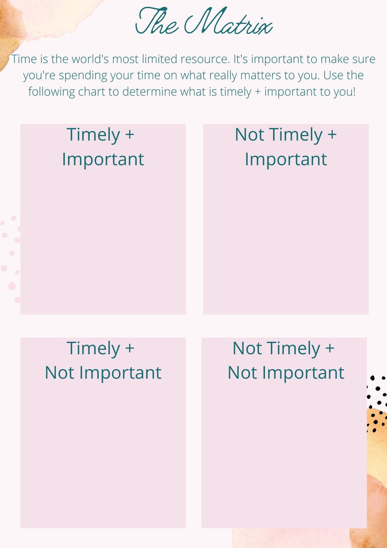 6 Pages of Executive Function Worksheet ADHD Time Management Teachers ...