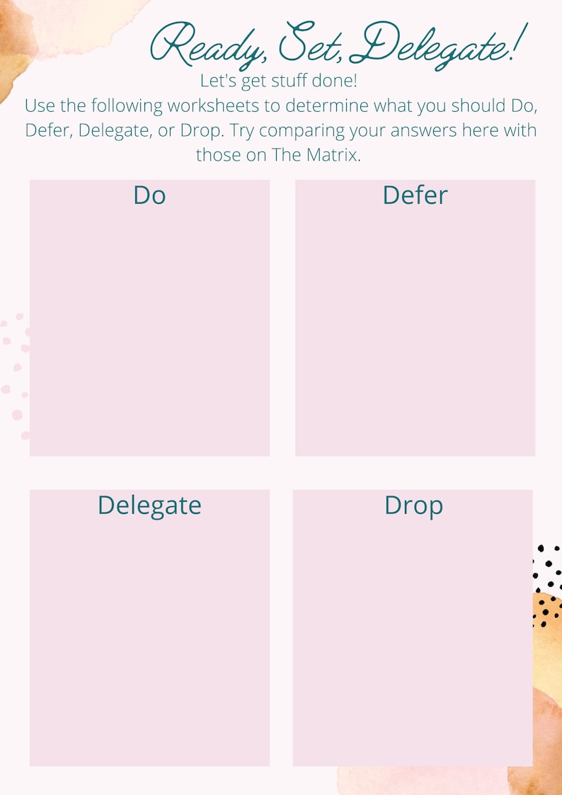 6 Pages of Executive Function Worksheet ADHD Time Management - Etsy