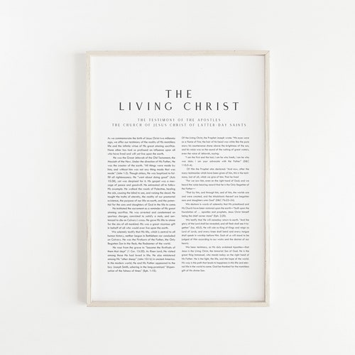 The Living Christ printable Download 8.5x11 11x14 and | Etsy