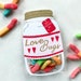 Love Bugs Valentines Day, Printable Valentine, Gummy Worms in Jar Class ...
