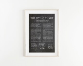 The Living Christ Excerpts HANDOUTS LDS Digital Printable - Etsy