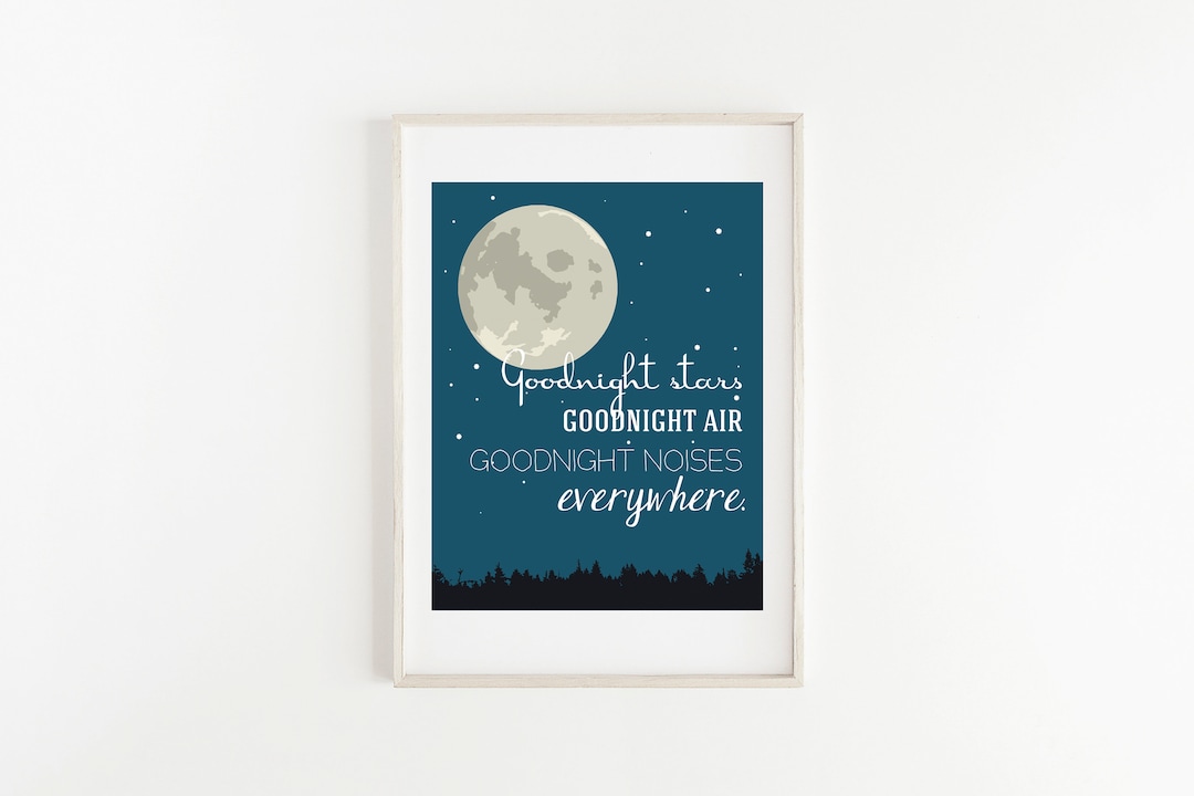 Goodnight Moon Quote Printable - Etsy