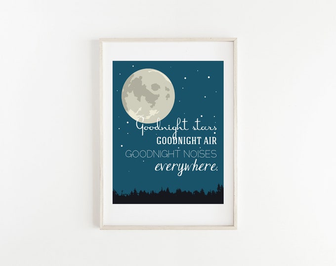 Goodnight Moon Quote Printable - Etsy