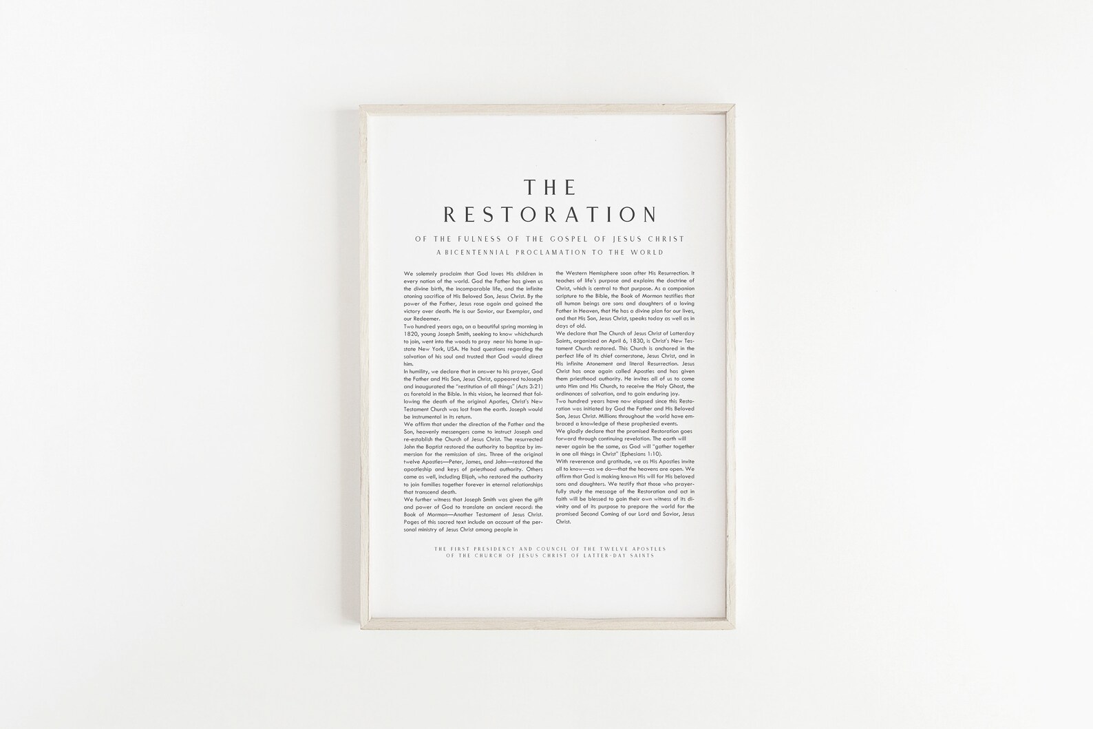 The Restoration Modern LDS Digital Printable - Etsy