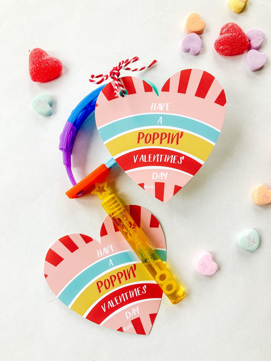Poppin' Valentines Day Printable Valentine Bubbles - Etsy