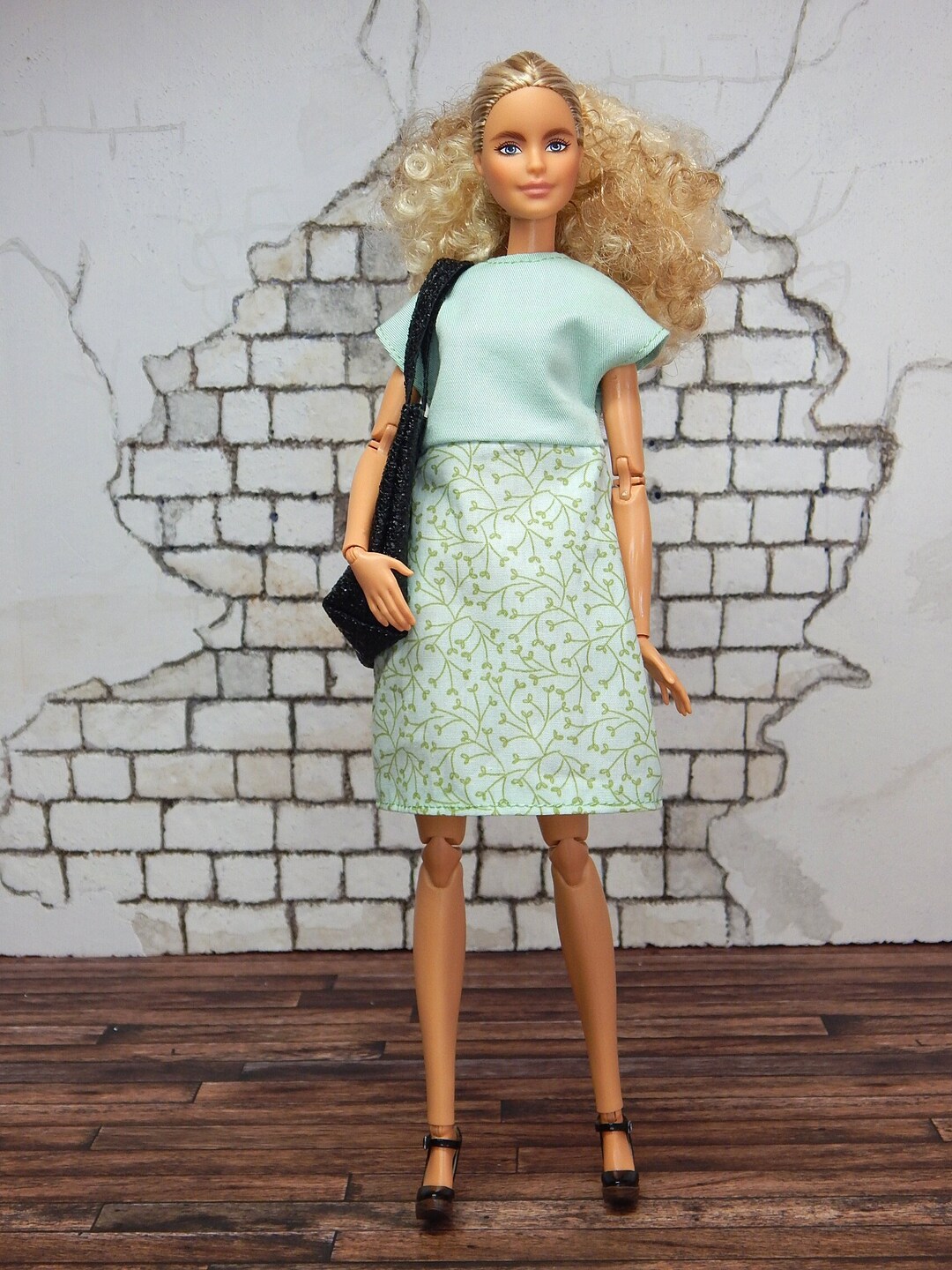 Mint Henna Dress With Pockets for Fashion Royalty, FR2, Poppy Parker ...