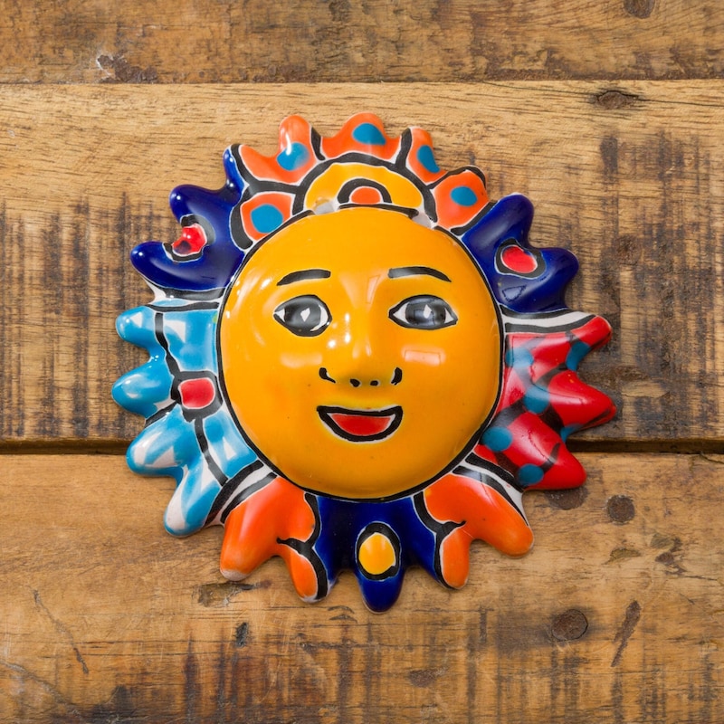 Mexican Sun and Moon Art - Etsy