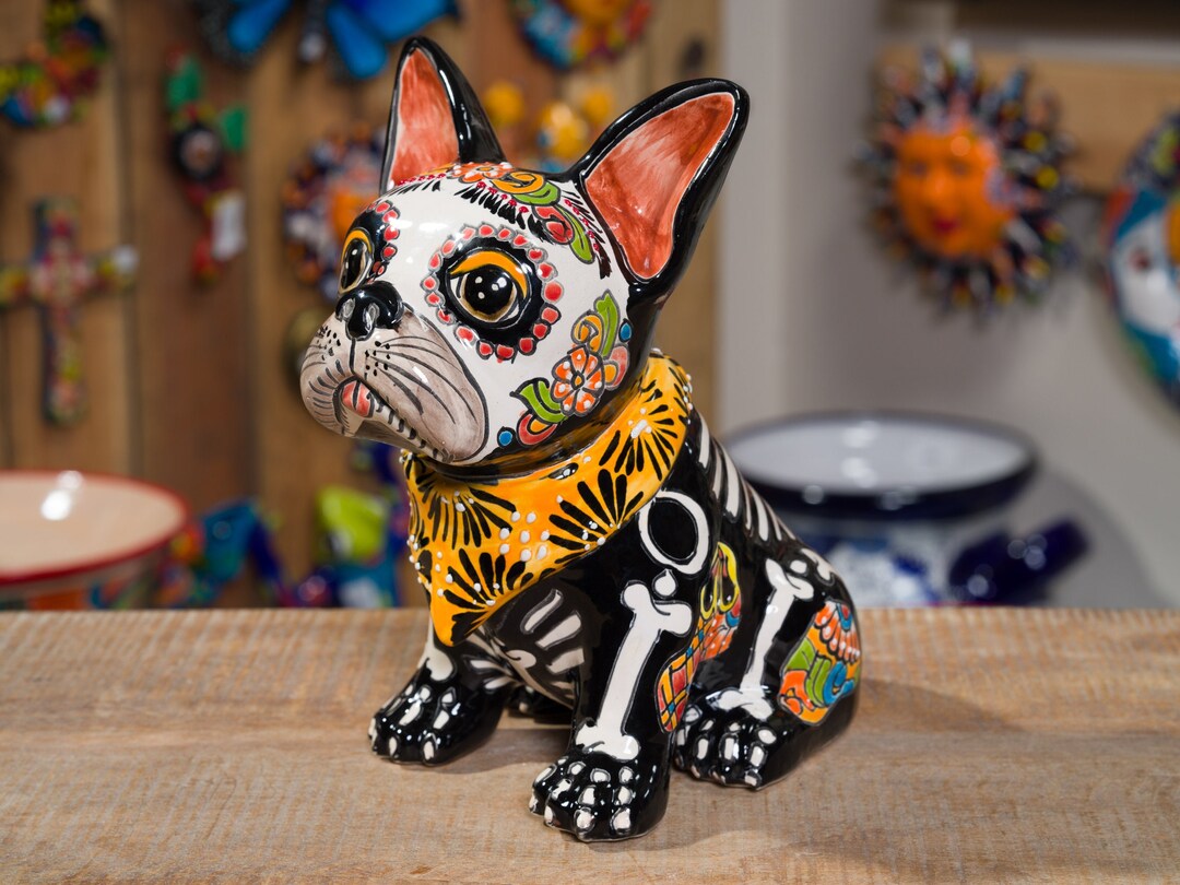 Dia De Los Muertos French Bulldog Frenchie Puppy Day Mexican Talavera ...