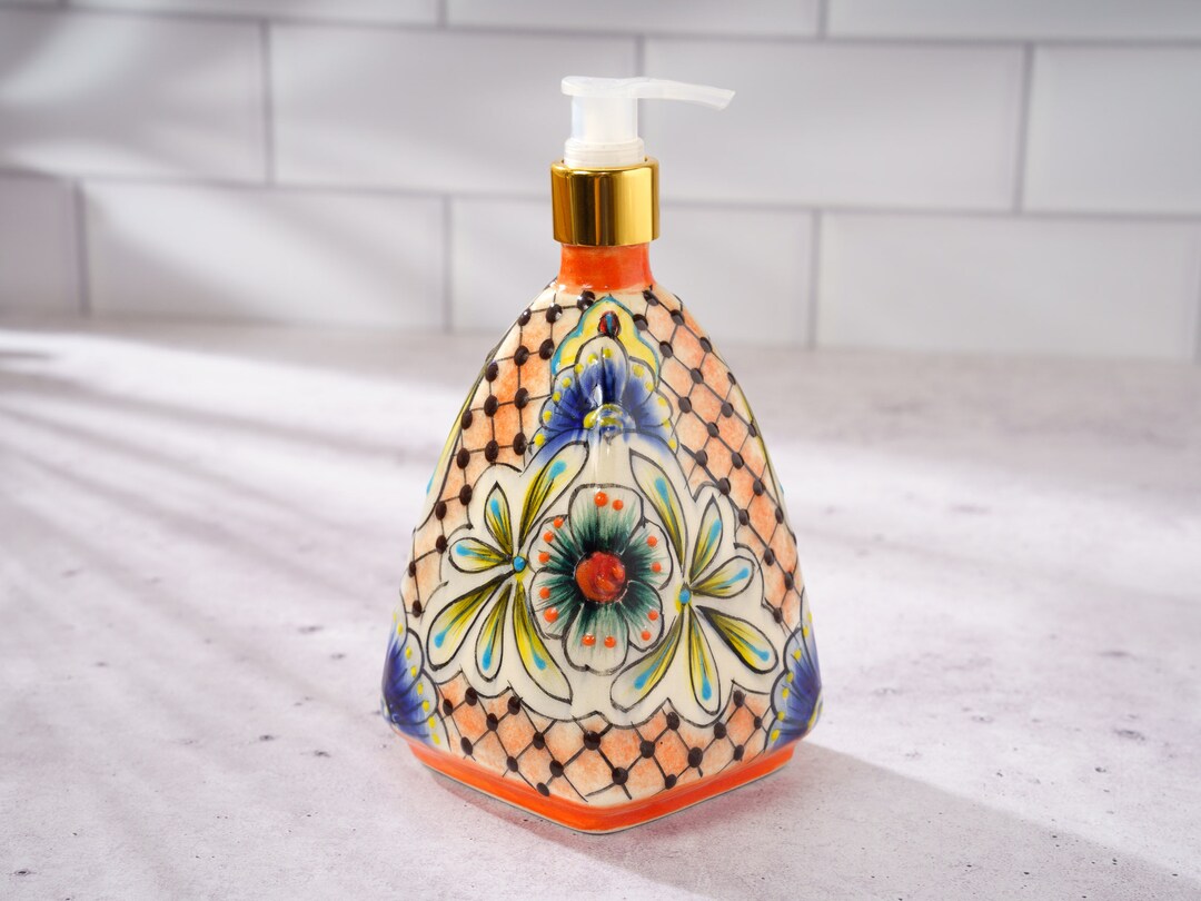 Talavera Mexican Soap Dispenser Bathroom Decor Lotion Kitchen Decor ...