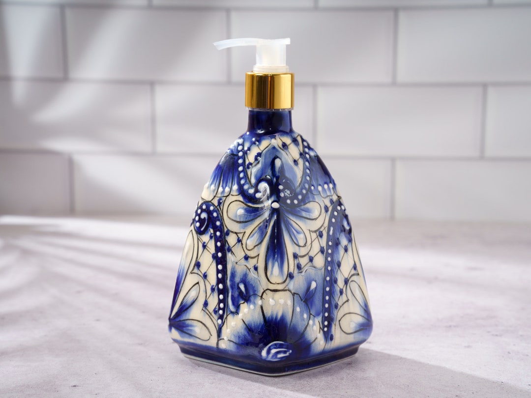 Talavera Mexican Soap Dispenser Bathroom Decor Lotion Kitchen Decor ...