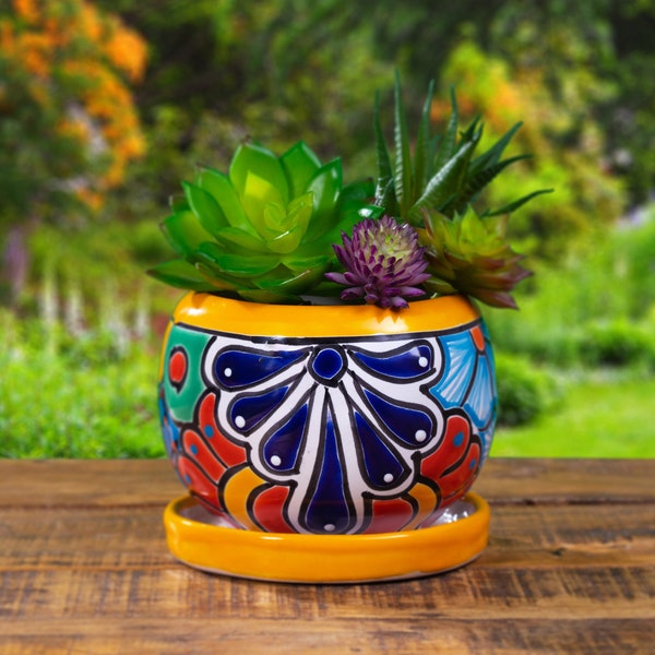 Mexican Tile Planter - Etsy