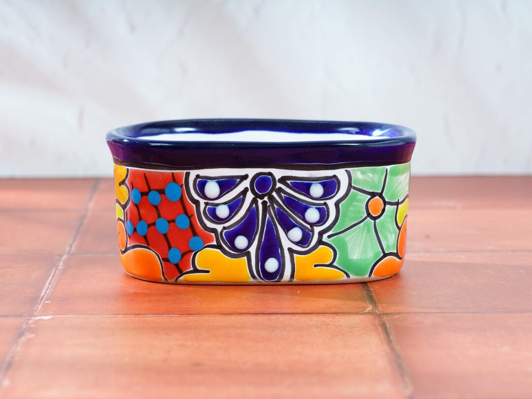 Mexican Pottery Talavera Planter Succulent Pot Mexico Vase Flower Pot ...