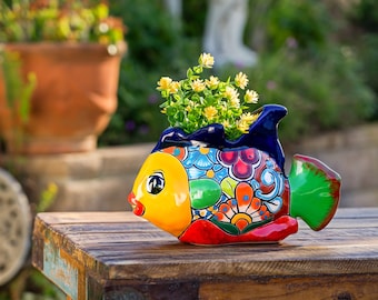 Talavera Fish Planter - Etsy
