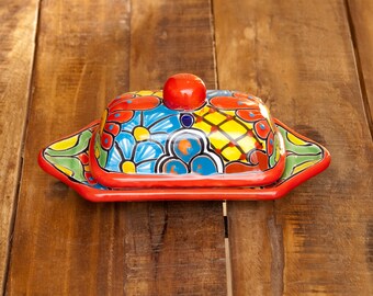Red Butter Dish - Etsy
