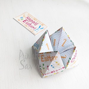 Easter Activity for Kids, Fortune Teller Cootie Catcher Jokes Teller ...
