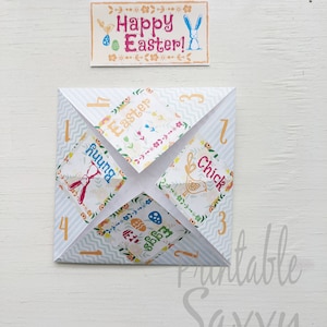 Easter Activity for Kids, Fortune Teller Cootie Catcher Jokes Teller ...