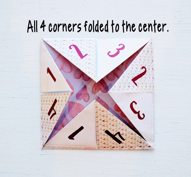 Valentine cards for Kids Fortune Teller Cootie Catcher Jokes | Etsy