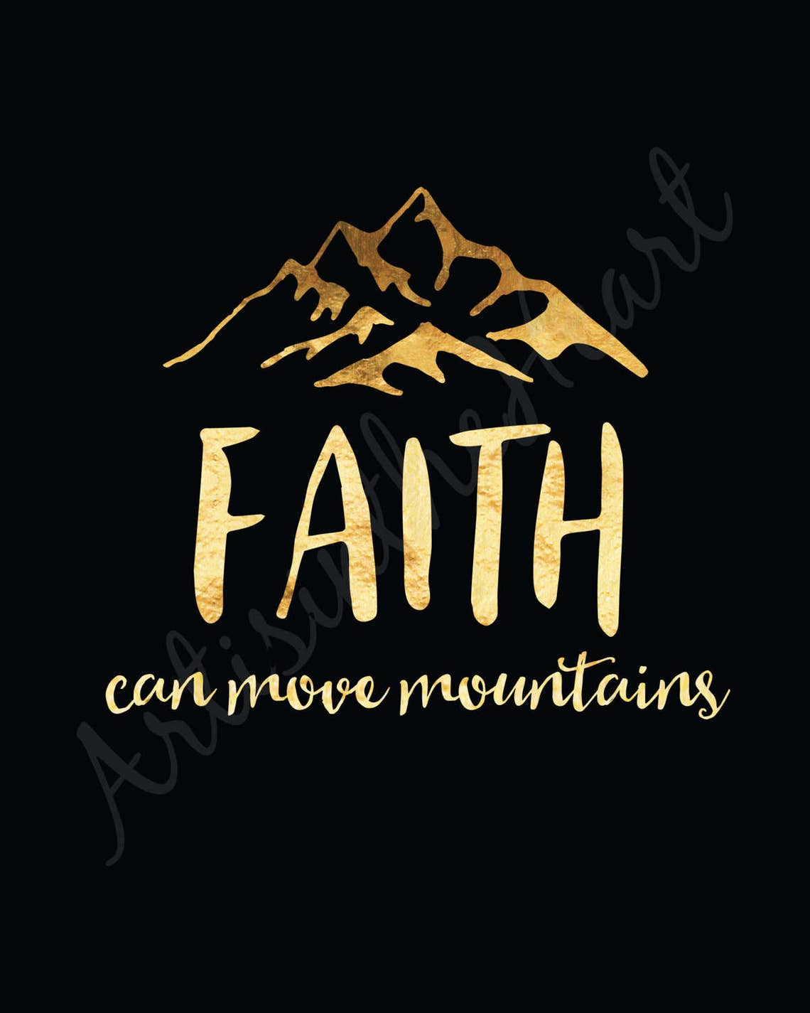 Faith Can Move Mountains Bible Verse Print Printable Bible - Etsy