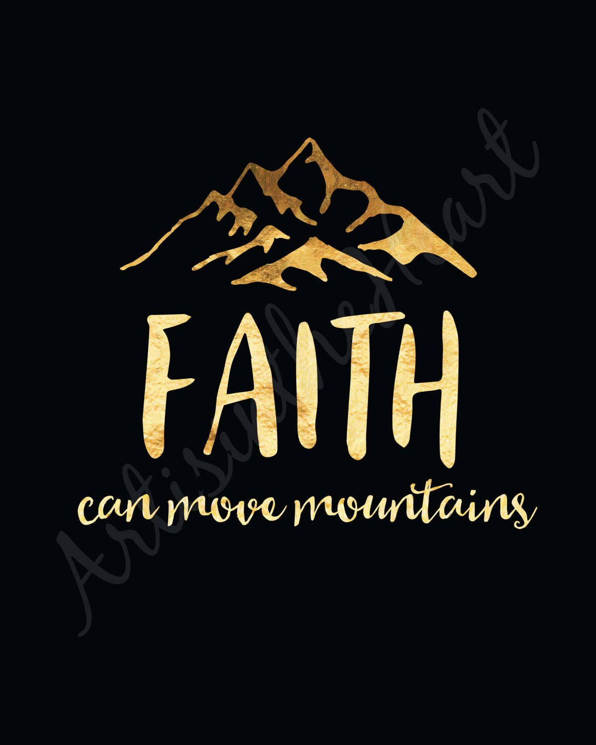 Faith Can Move Mountains Bible Verse Instant Download Printable ...
