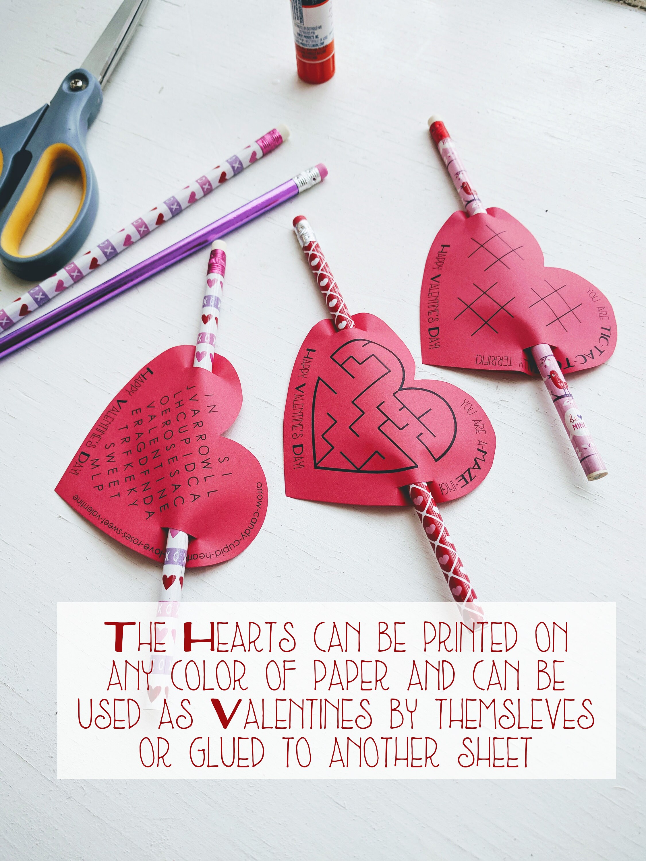 Valentine Cards for Kids Pencil Holder Valentines Teacher | Etsy