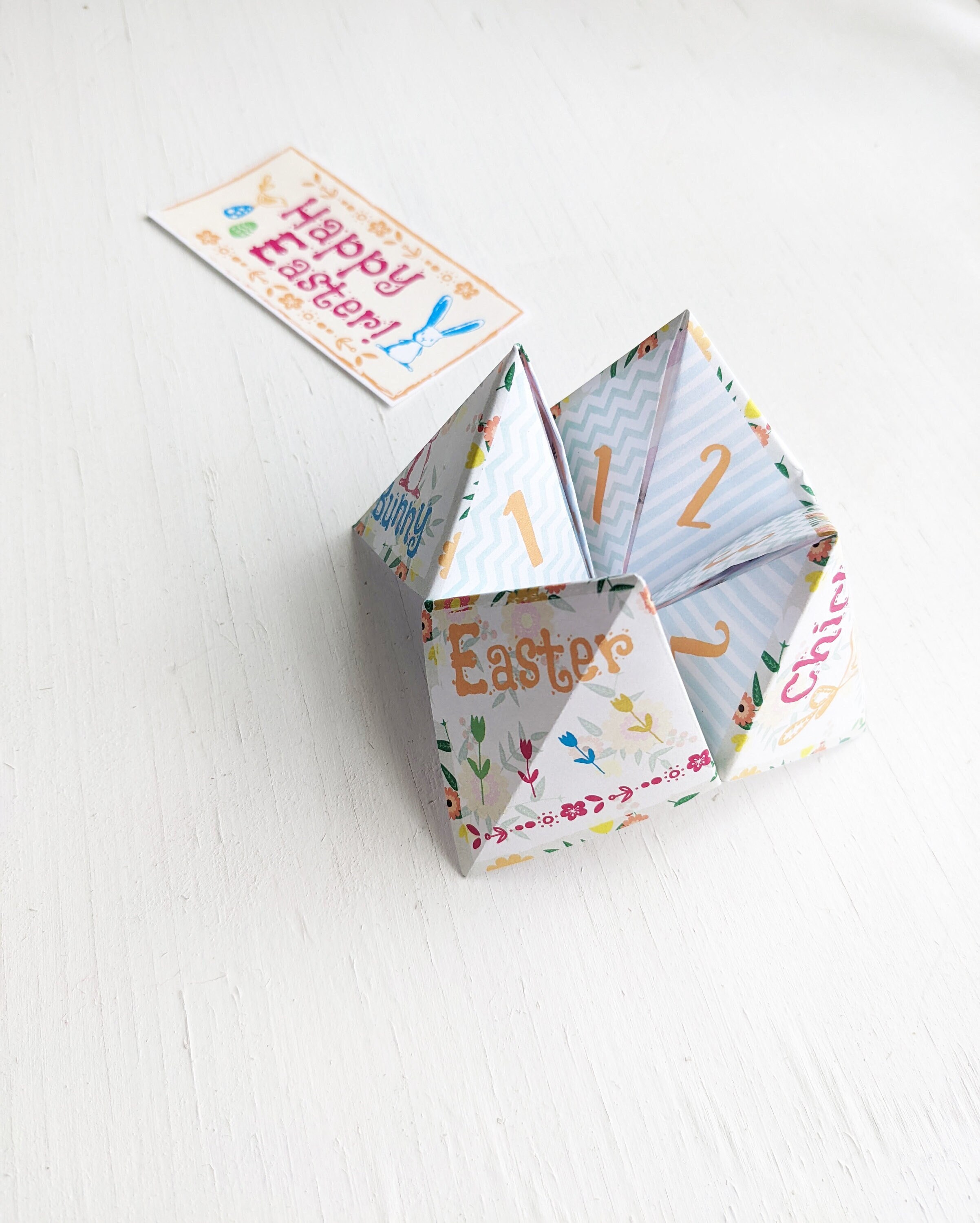 Easter Activity for Kids Fortune Teller Cootie Catcher Jokes | Etsy