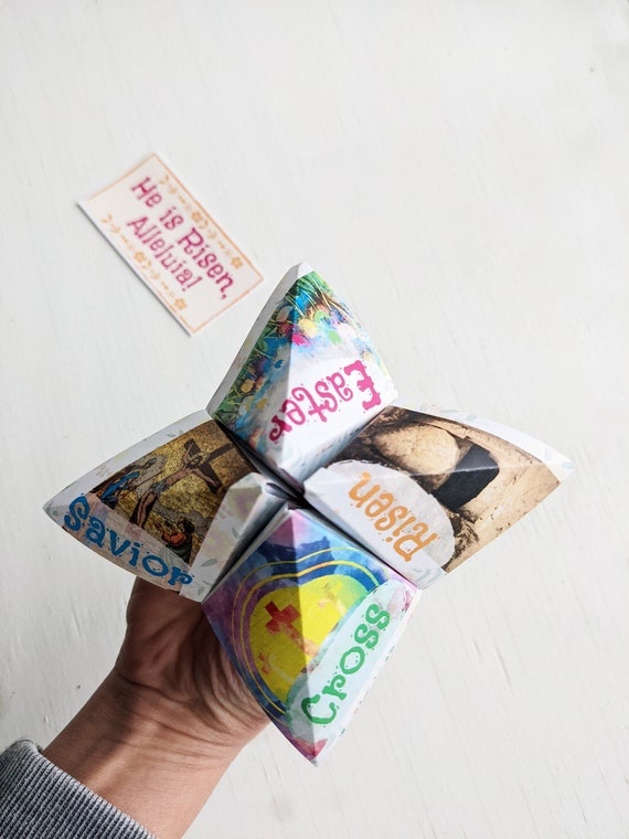 Easter Activity for Kids Fortune Teller Cootie Catcher - Etsy