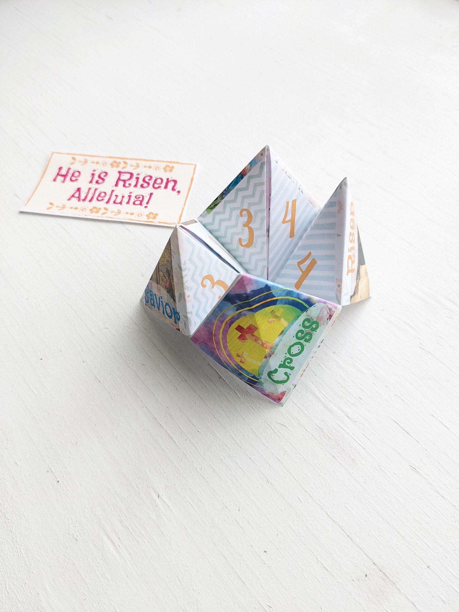 Easter Activity for Kids Fortune Teller Cootie Catcher - Etsy