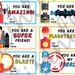 Superhero Valentine's Day Cards for Boys, School Valentines Cards for ...