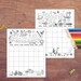 Coloring Calendar Coloring Pages Undated Printable Coloring - Etsy