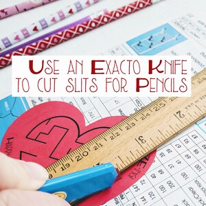 Valentine Cards for Kids Pencil Holder Valentines Teacher Valentines ...