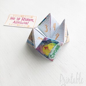 Easter Activity for Kids, Fortune Teller Cootie Catcher, Sunday School ...