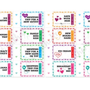 Kids Coupon Book Gift Printable Birthday Coupons Instant Download DIY ...