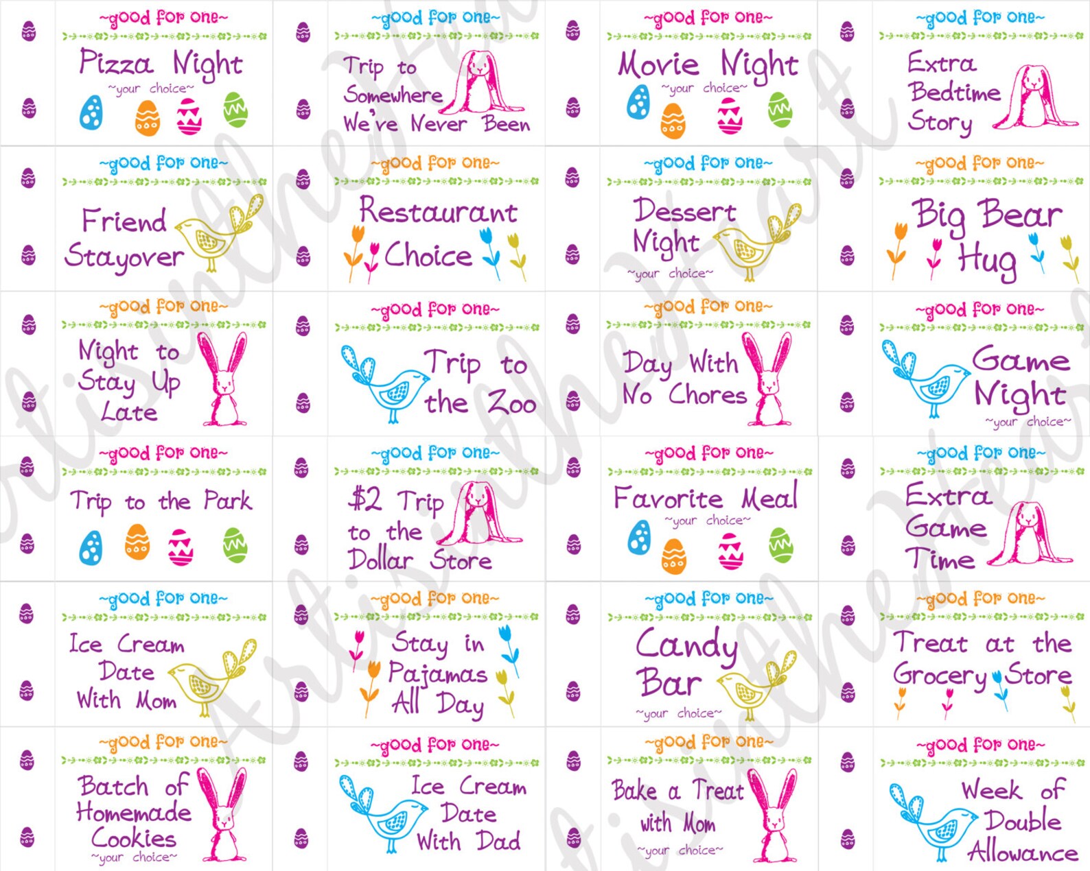 Easter Coupon Book for Kids, Easter Basket Filler, Easter Basket Gift ...