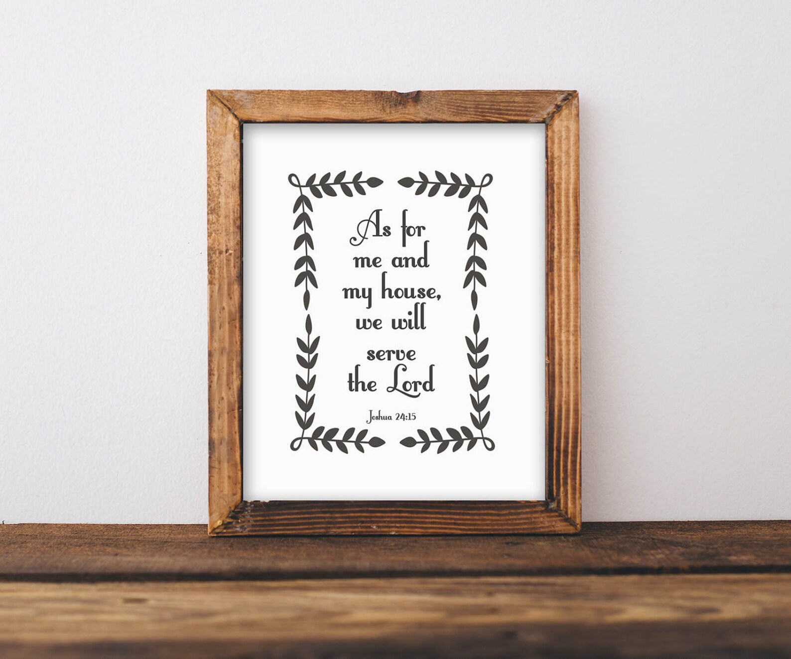 As for Me and My House Print as for Me and My House We Will - Etsy