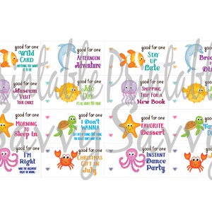 Kids Coupon Book Birthday Printable Instant Download DIY Behavior ...