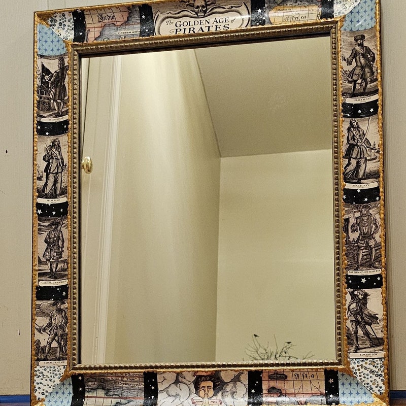 Decoupage Mirror - Etsy