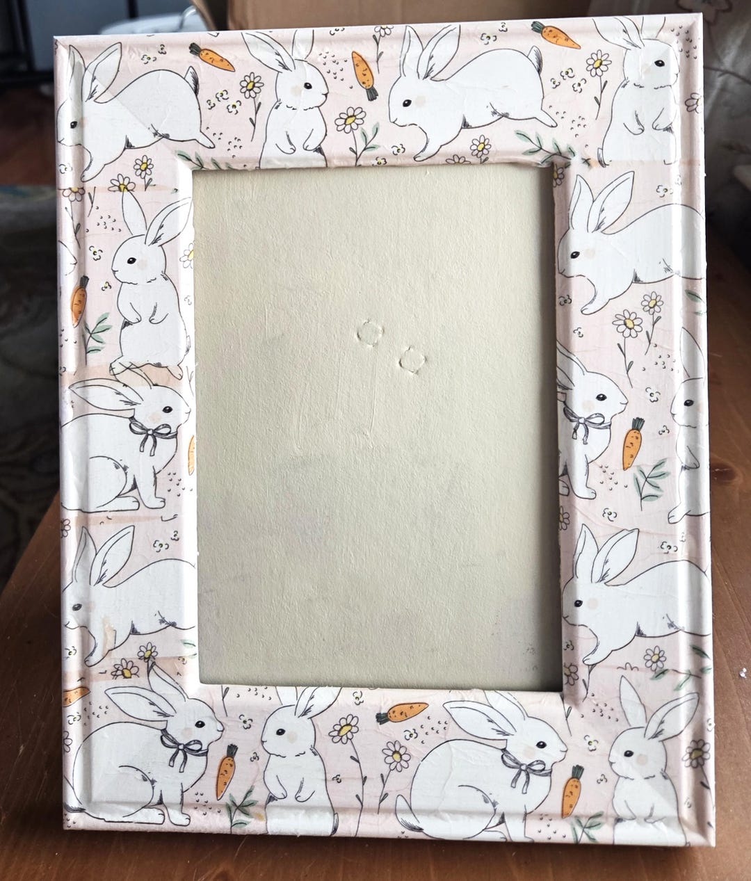 Rabbits Decoupaged 5X7 Photo Frame - Etsy