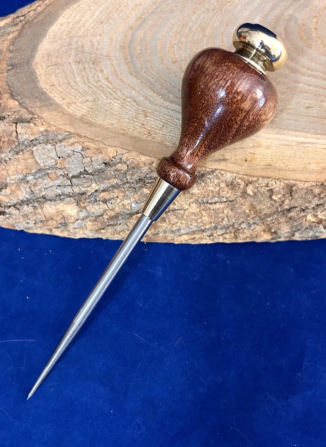 Scratch Awl Cherry Wood With Brass and Stainless Components 123 - Etsy