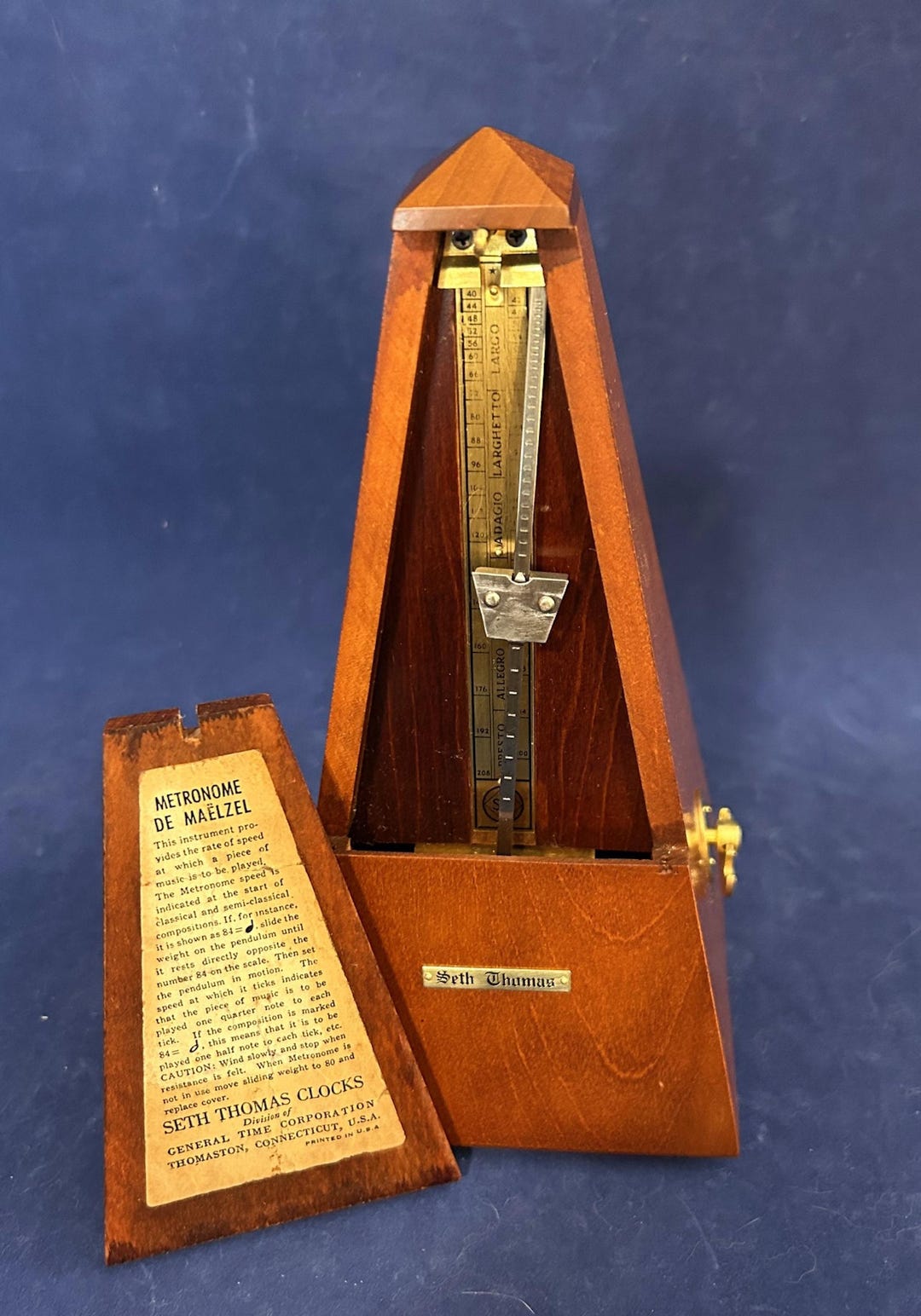 Fully Serviced Vintage Seth Thomas Key-wind Wood-case Metronome – Very ...