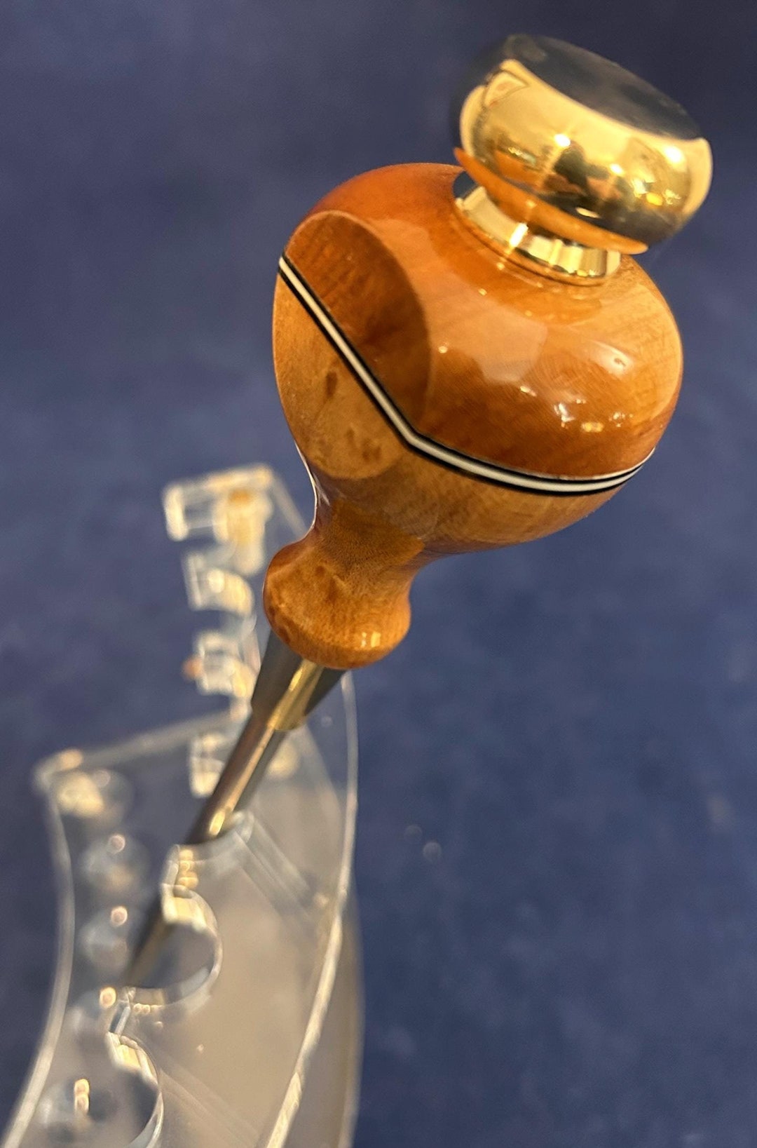 Scratch Awl birdseye Maple and Cherry Woods With Brass and Stainless ...