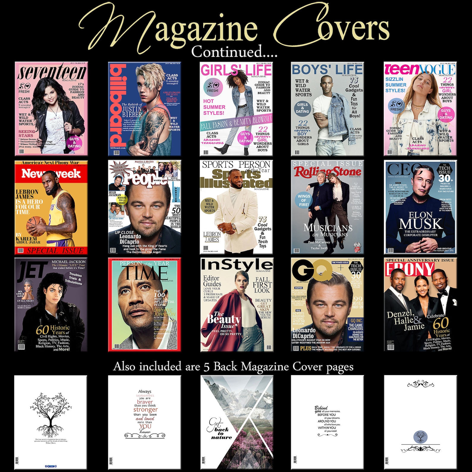 Digital Magazine Covers | Create Custom Personalized Magazine Covers ...