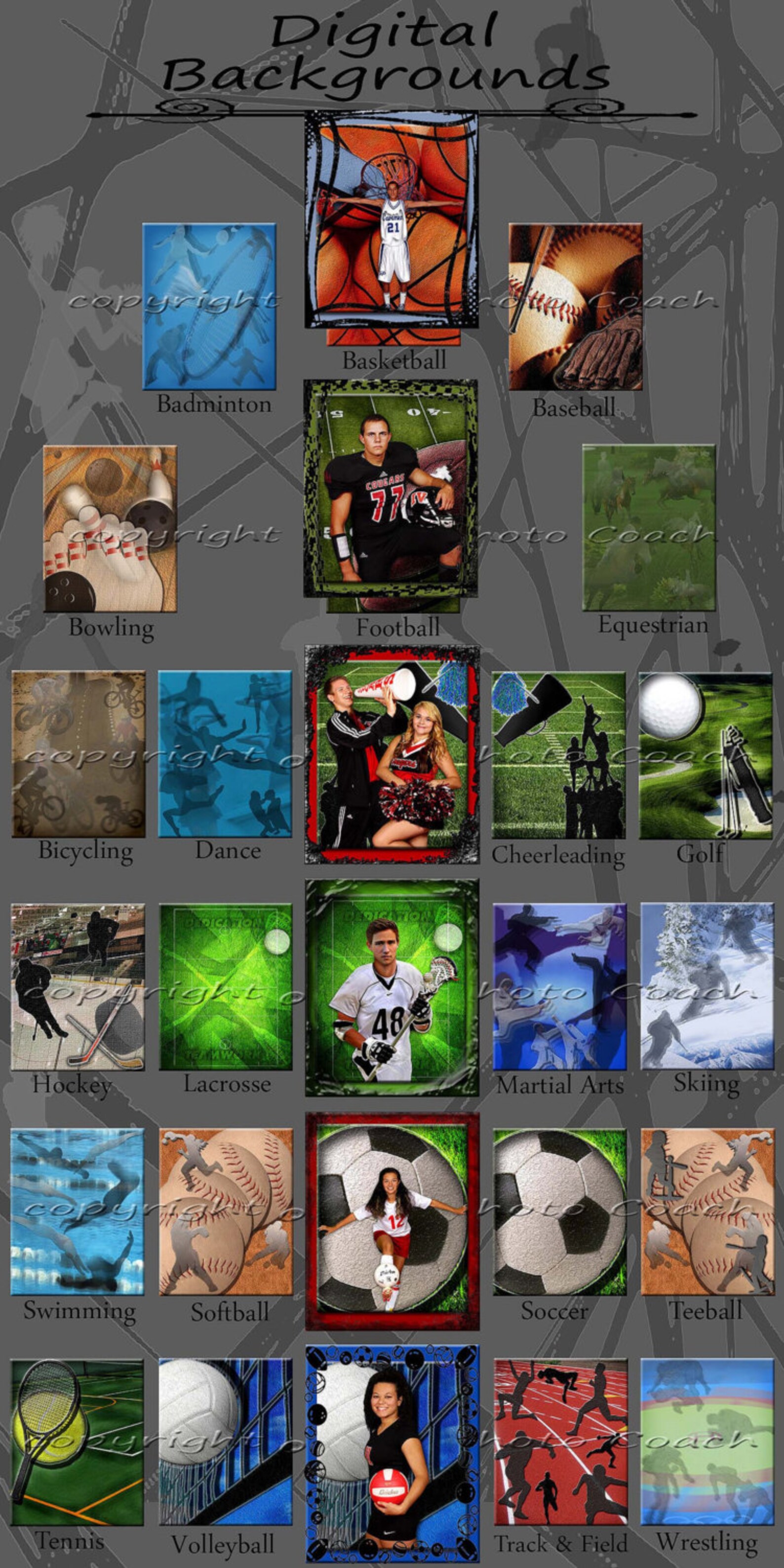 All Sports Backdrops Digital Backgrounds Sports Team Memory Mates ...
